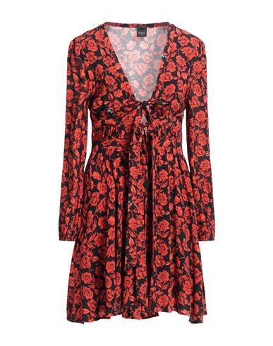 PINKO Mini Flared Floral-Print Dress